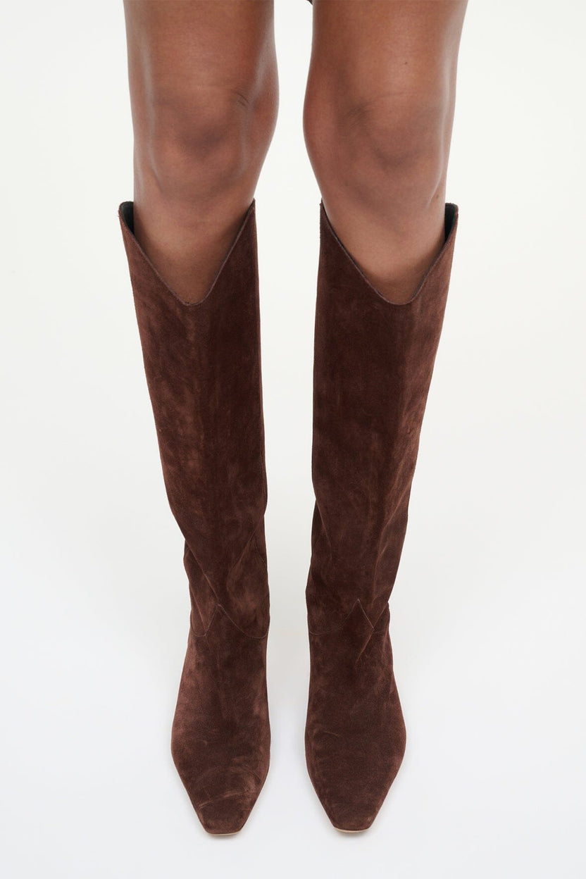 STAUD WESTERN WALLY BOOT MAHOGANY