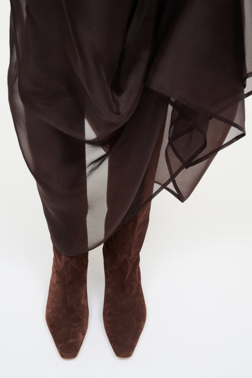 STAUD WESTERN WALLY BOOT MAHOGANY