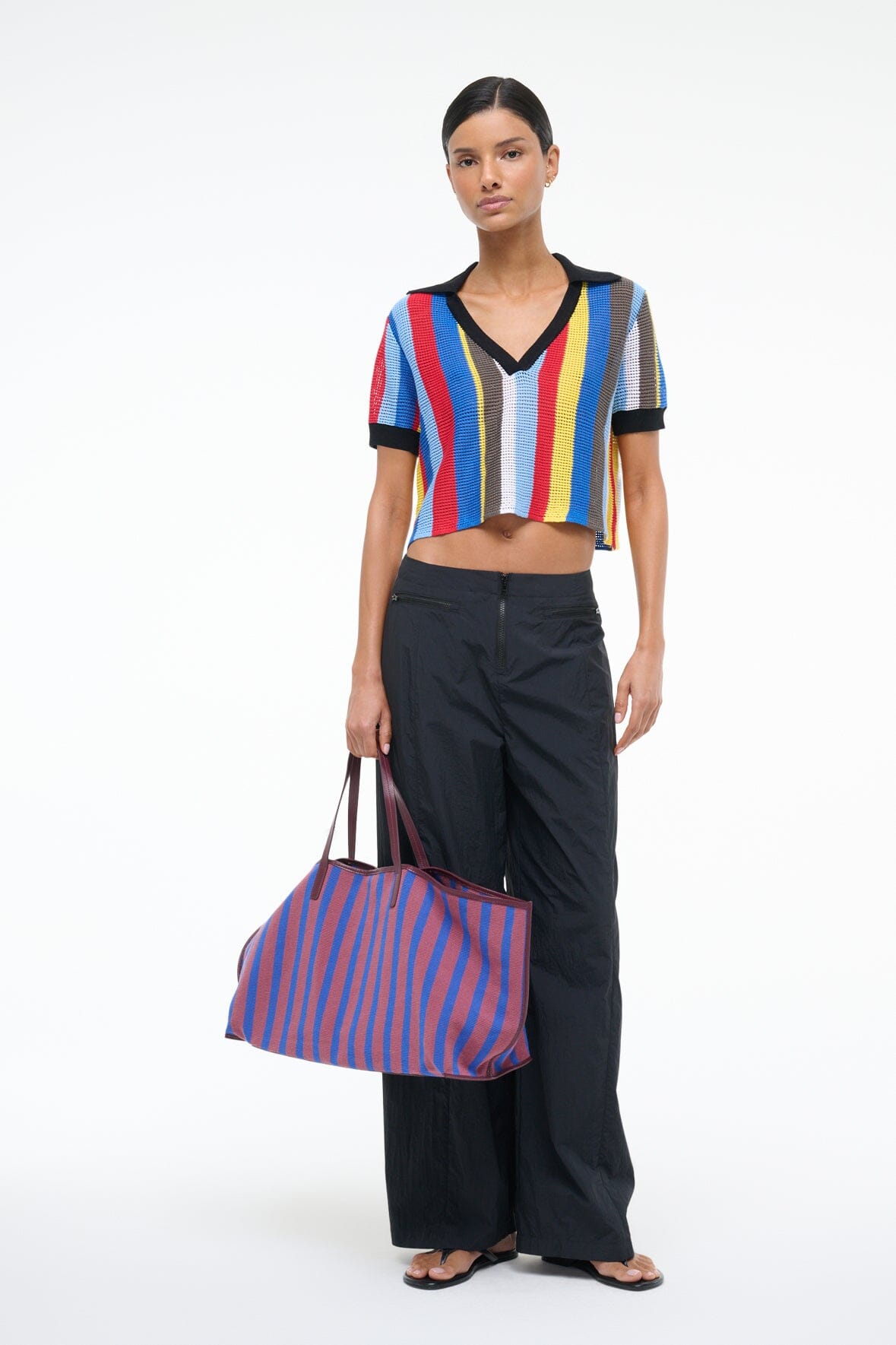 STAUD HAMEL TOP MARKET STRIPE