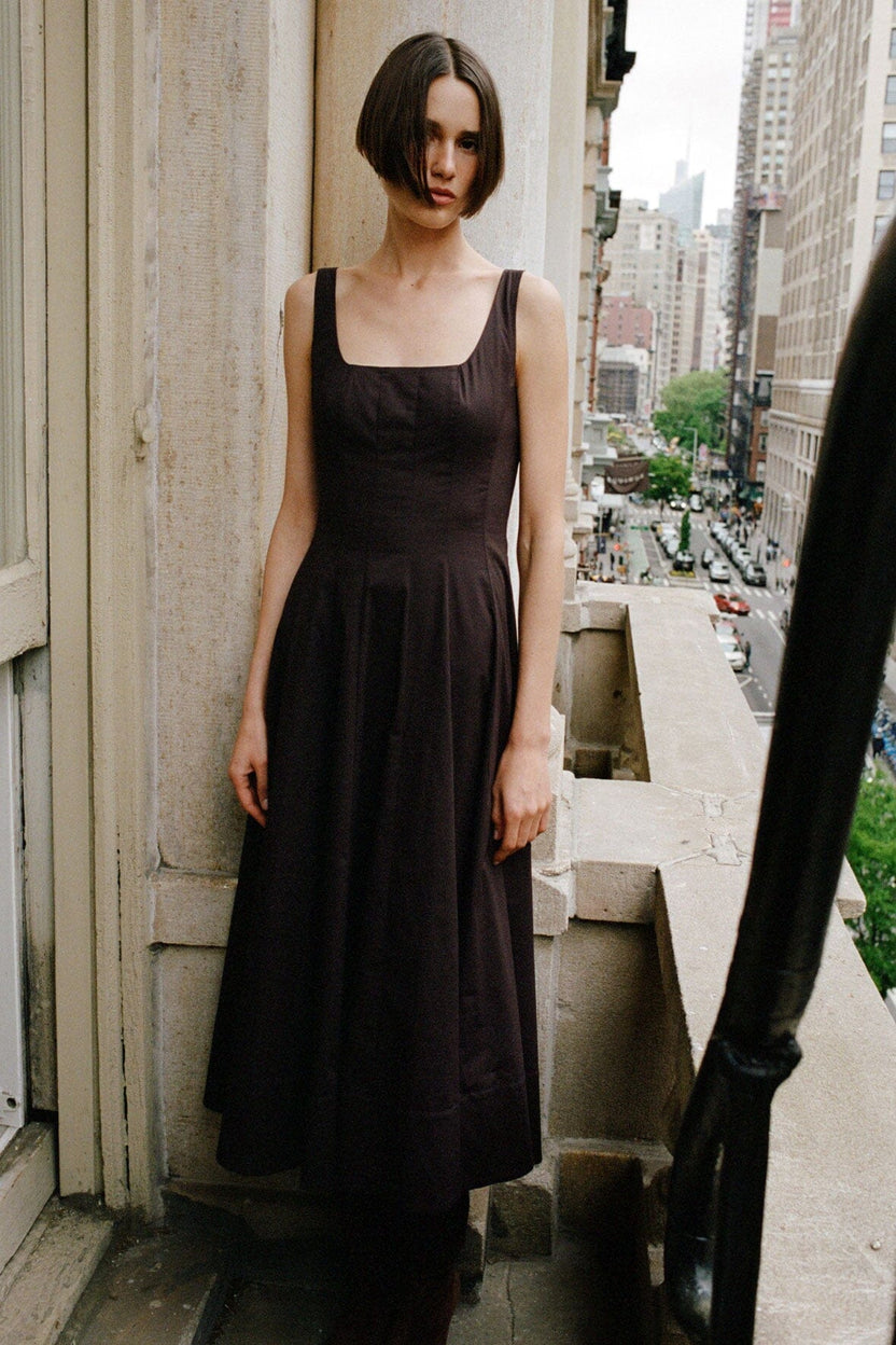 STAUD WELLS DRESS EARTH