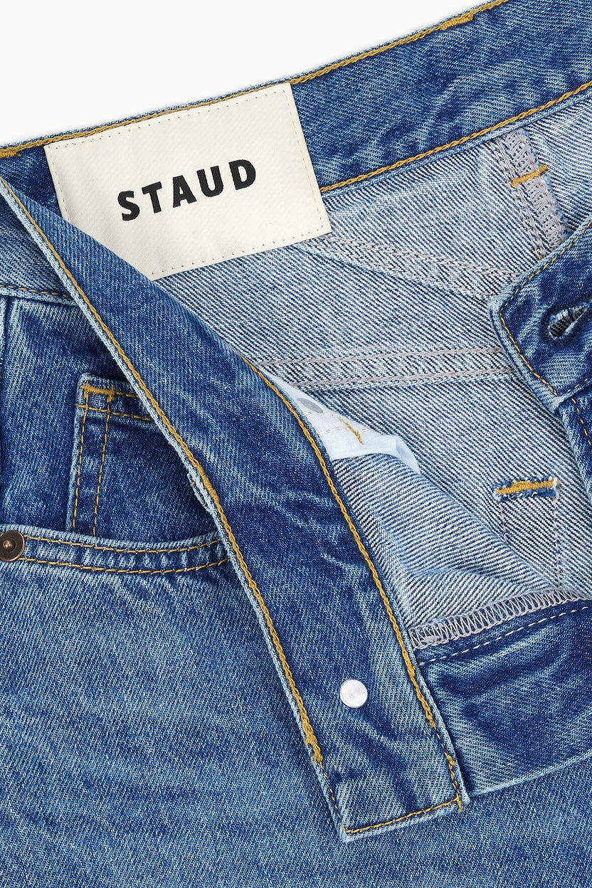 STAUD JACKSON BARREL JEAN VINTAGE WASH