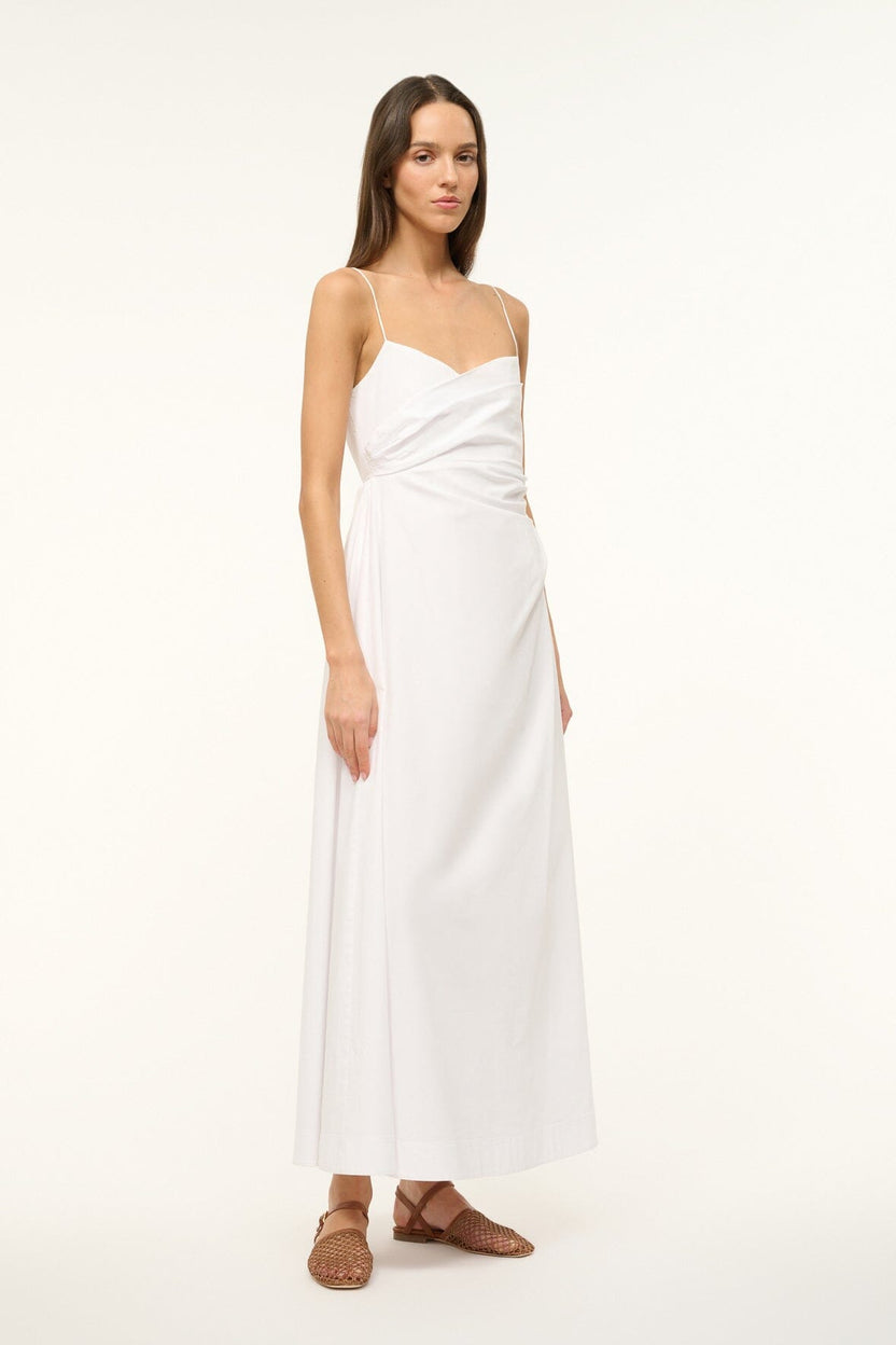 STAUD SARAH DRESS WHITE