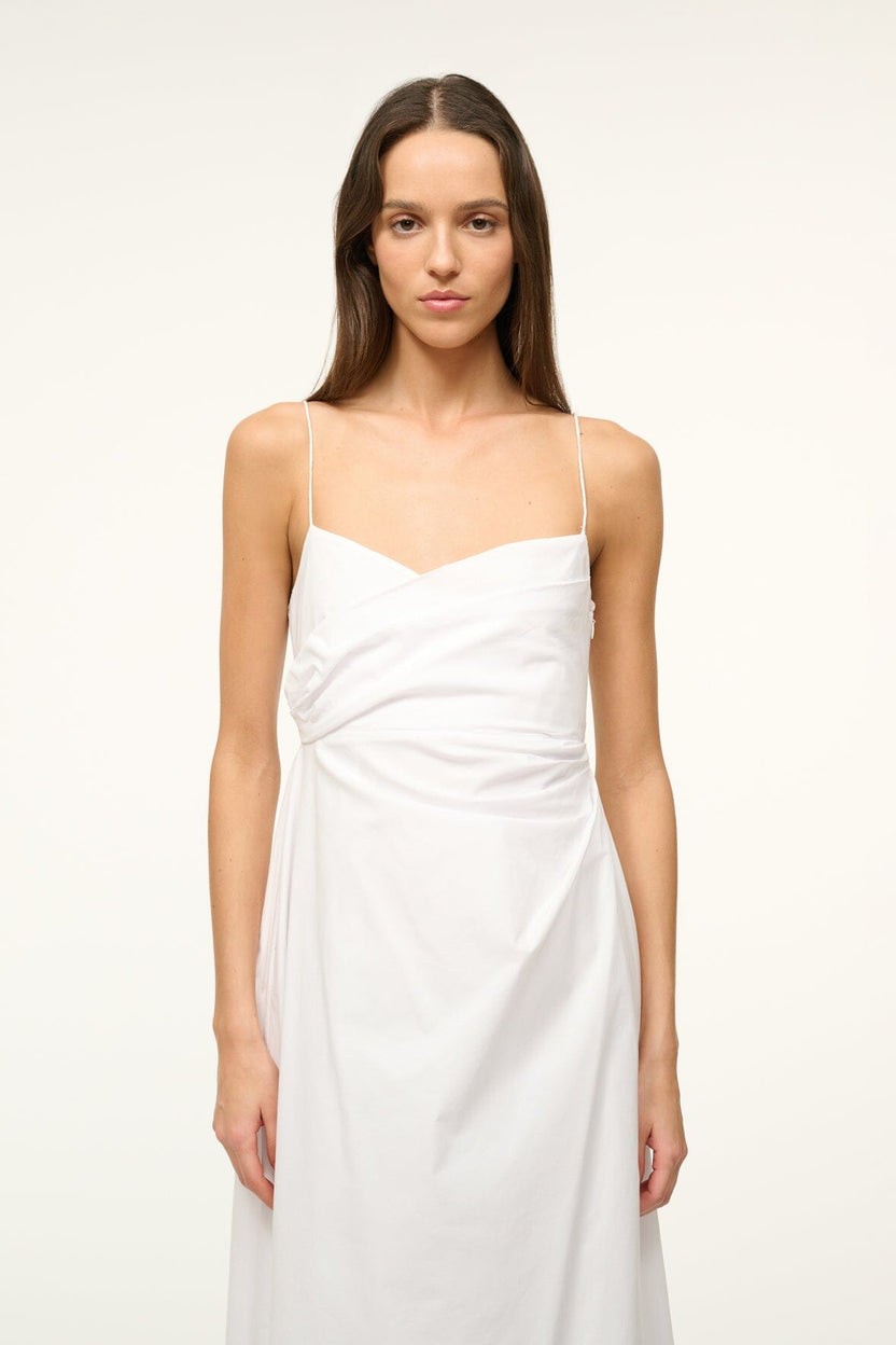 STAUD SARAH DRESS WHITE