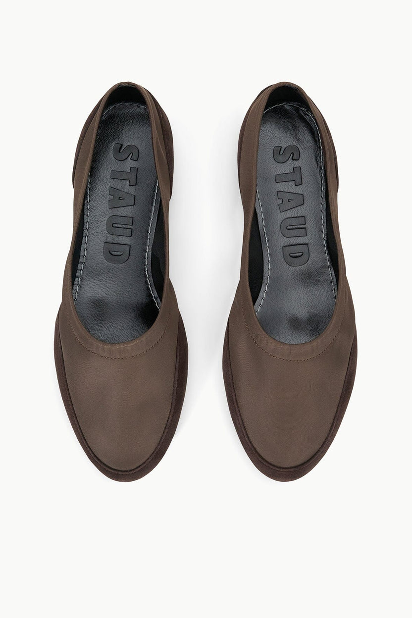 STAUD ALBA SPORT BALLET FLAT ESPRESSO