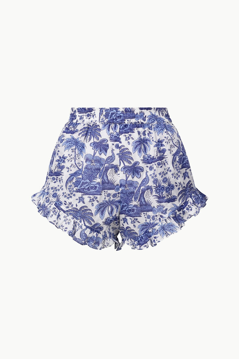 STAUD BOYANA SHORT BLUE TOILE