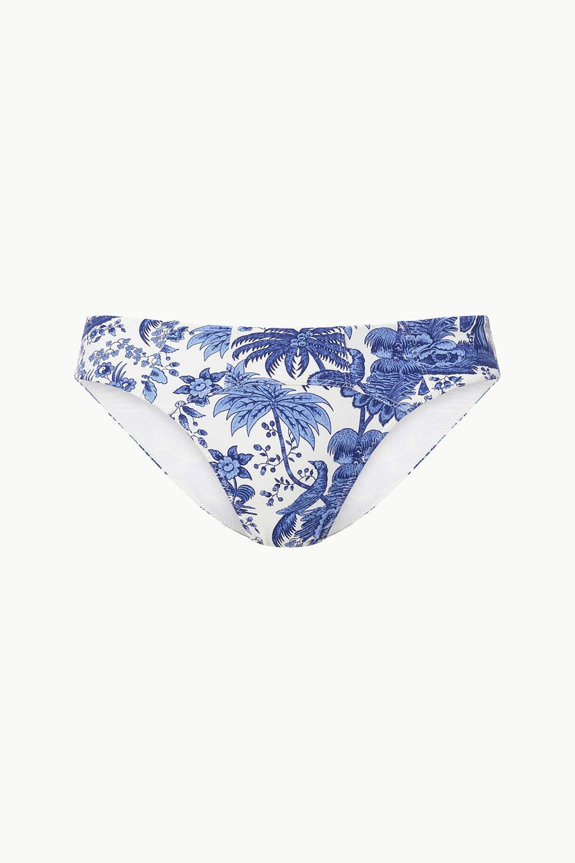 STAUD MALA BIKINI TOP BLUE TOILE