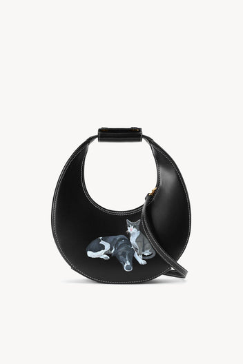 STAUD CUSTOM MINI MOON BAG | BLACK