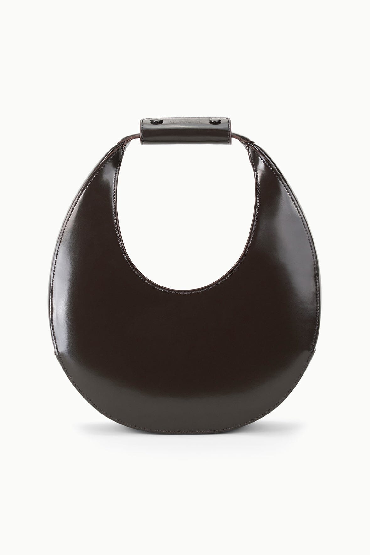 STAUD MOON TOTE BAG ESPRESSO LEATHER