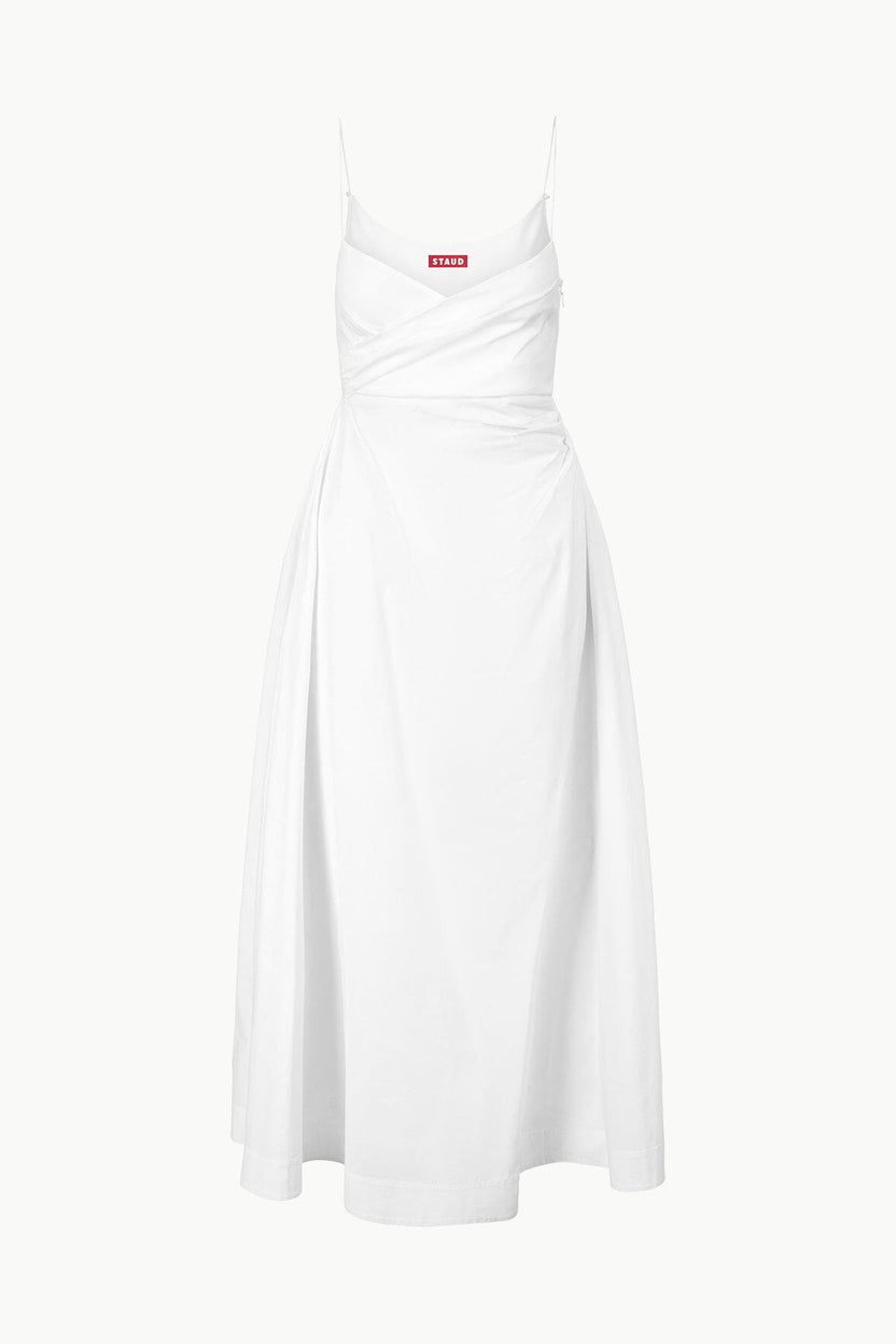 STAUD SARAH DRESS WHITE