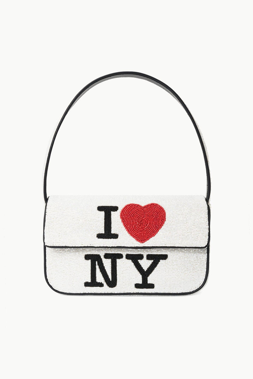 TOMMY BEADED BAG | I LOVE NEW YORK – STAUD