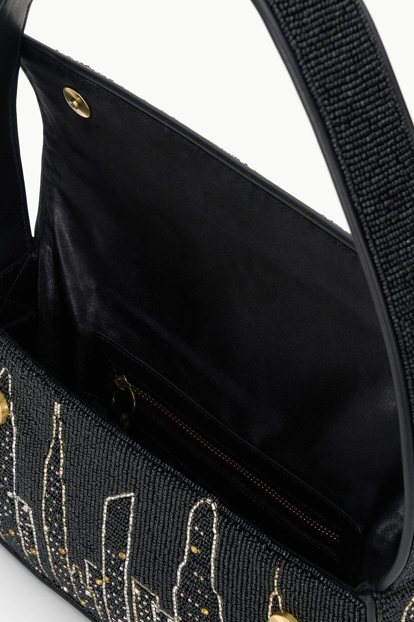 STAUD TOMMY BEADED BAG NYC SKYLINE