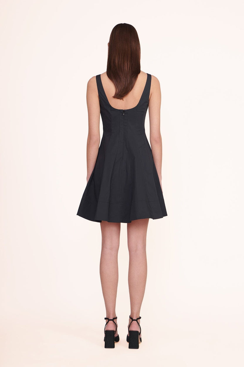 STAUD MINI WELLS DRESS BLACK