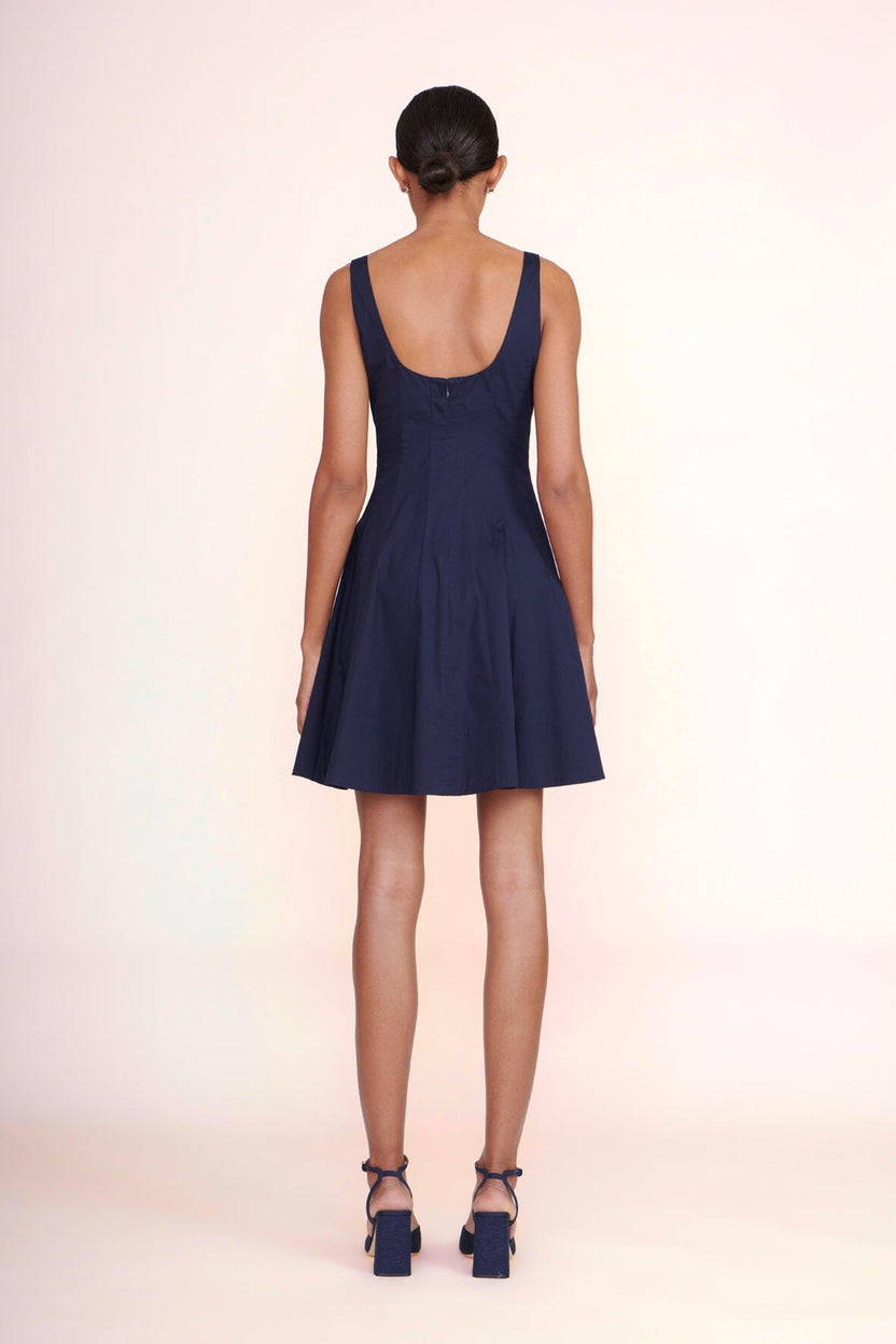 MINI WELLS DRESS | NAVY – STAUD