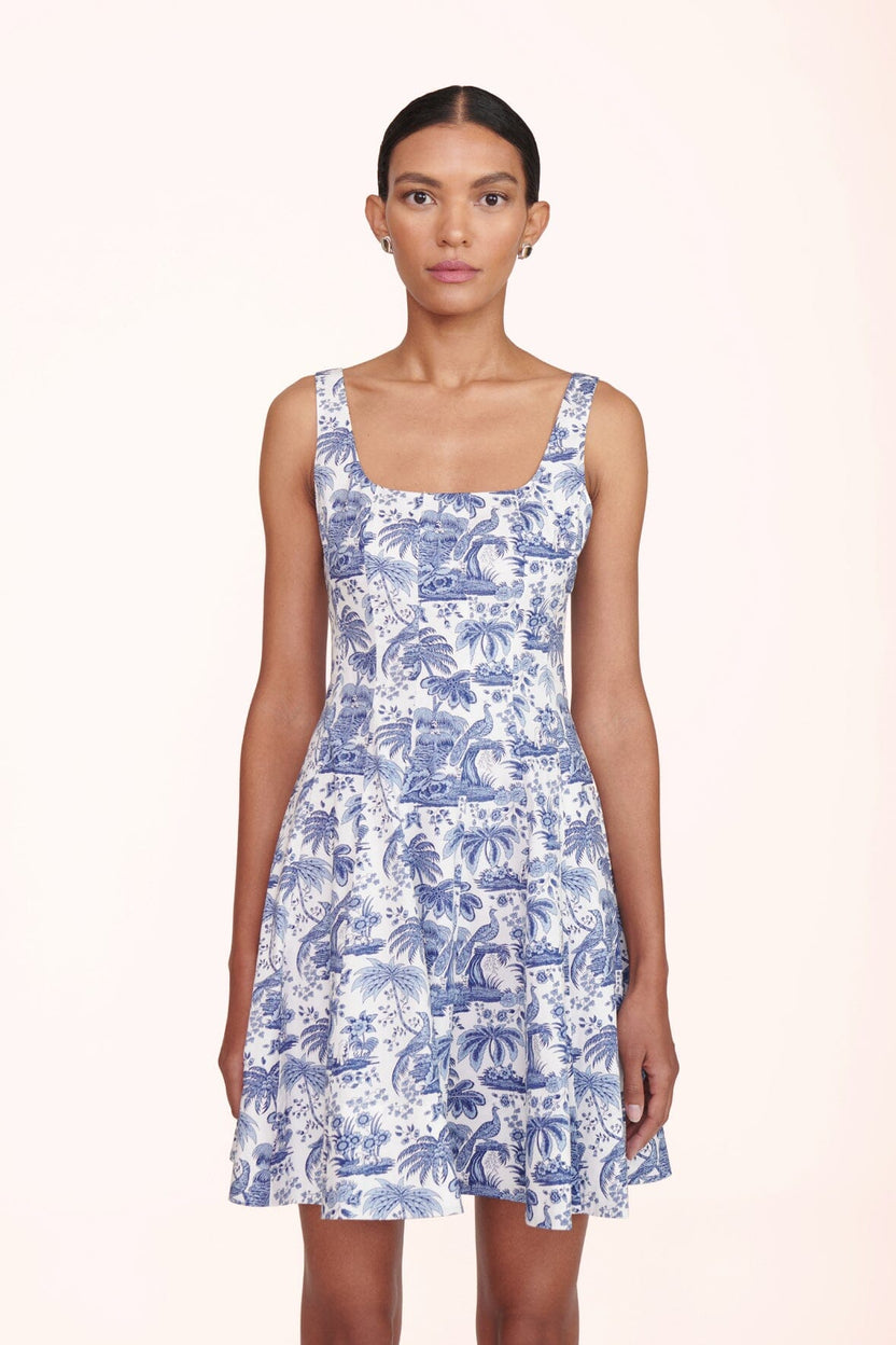 MINI WELLS DRESS | BLUE TOILE – STAUD