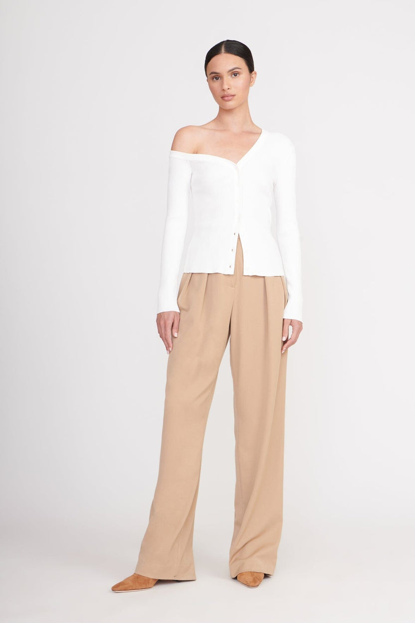 STAUD CRAFTSMAN SWEATER IVORY